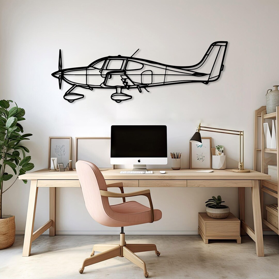 Metal Airplane Wall Art, New Pilot Gift, Flight School Airplane ...