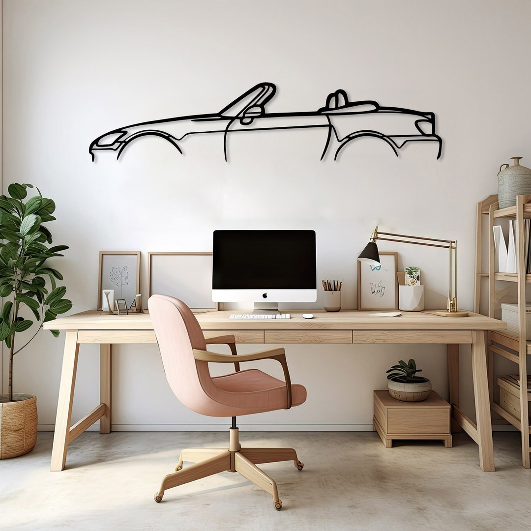 Sports Car Sculpture Metal Wall Art,race Car Wall Decor,car Lover Gift ...