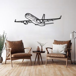Airplane Decoration Metal Wall Art, Airplane Lover Gift, Airplane Decor ...