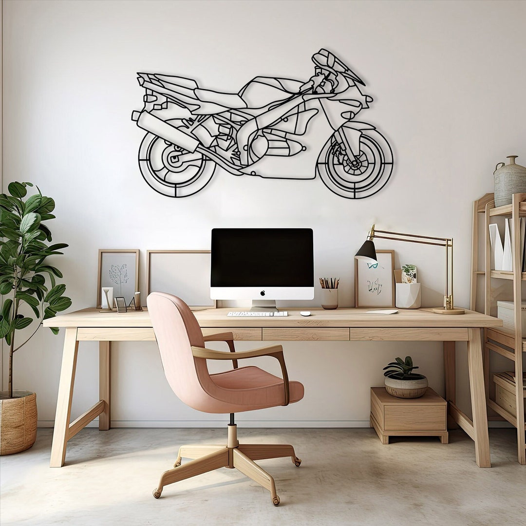 Sport Motorcycle Metal Wall Art, Race Motorcycle Decor, Performance ...