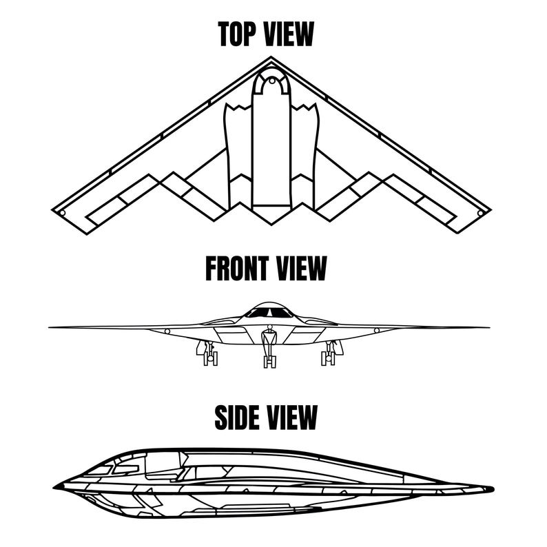 Stealth Bomber Aircraft Metal Wall Art, 4th of July Gift, US Airforce ...