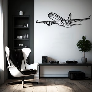 Airplane Decoration Metal Wall Art, Airplane Lover Gift, Airplane Decor ...