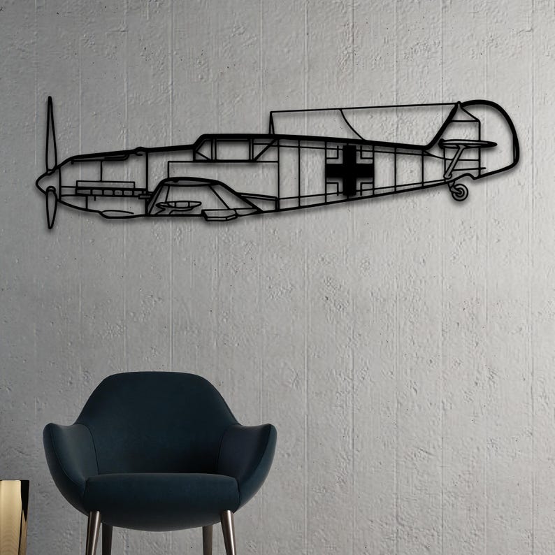 WW2 Aircraft Metal Wall Art, WW2 Airplane Steel Art, WW2 Aviation Wall ...