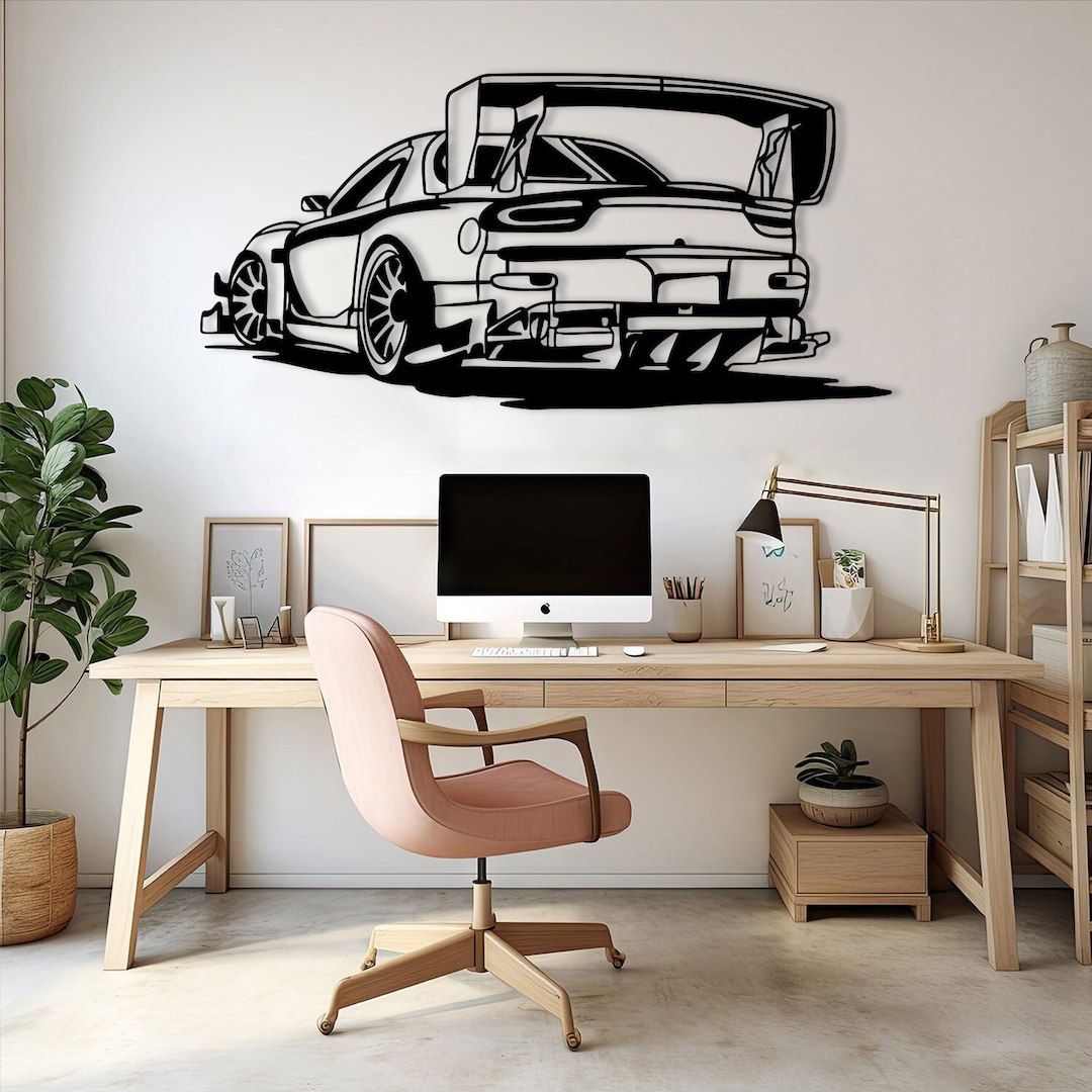 Racing Metal Car Decoration, Modified Car Lover Gift, Tuning Car Garage ...