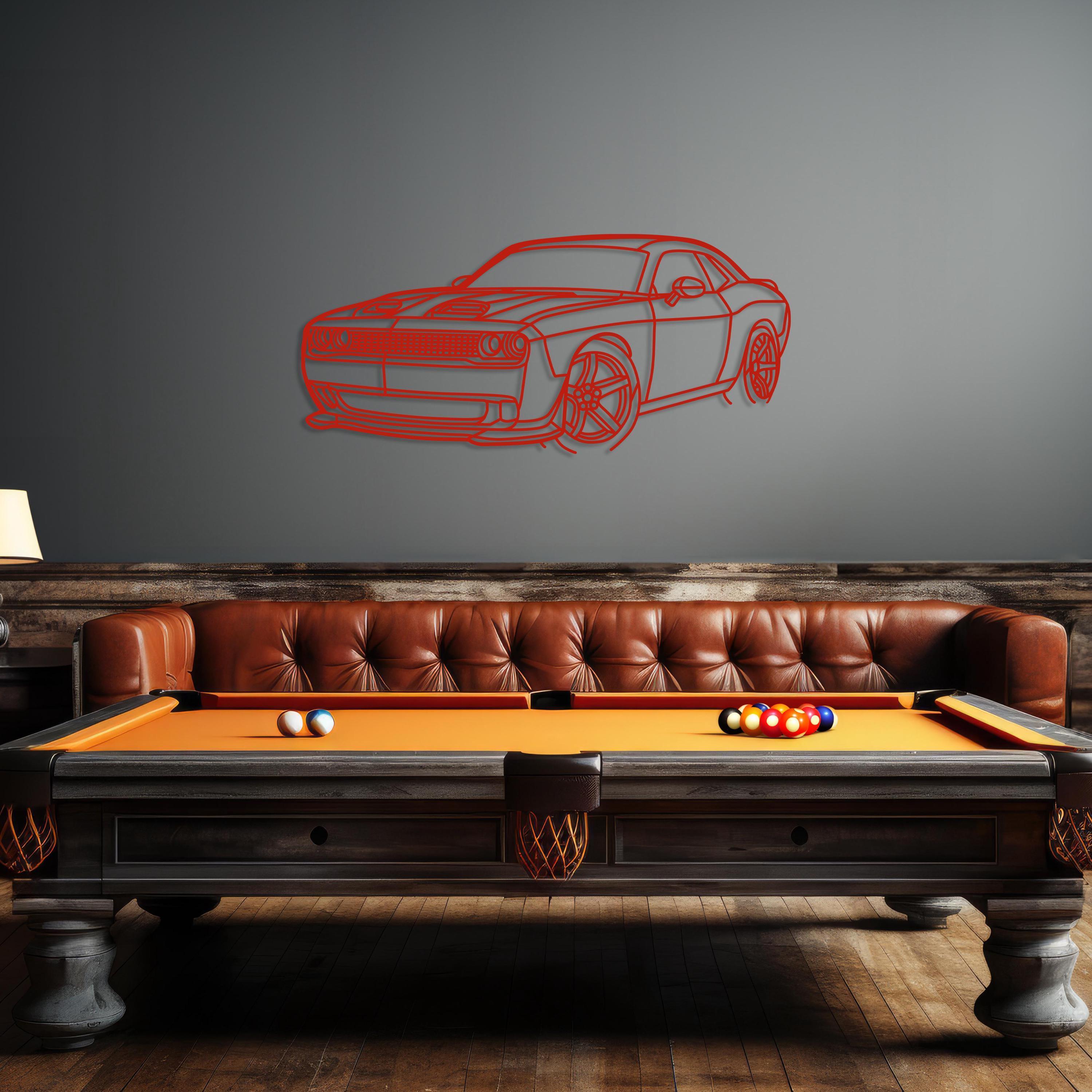 Muscle Car Decor Metal Wall Art, American Classic Car Decor, Car Race ...
