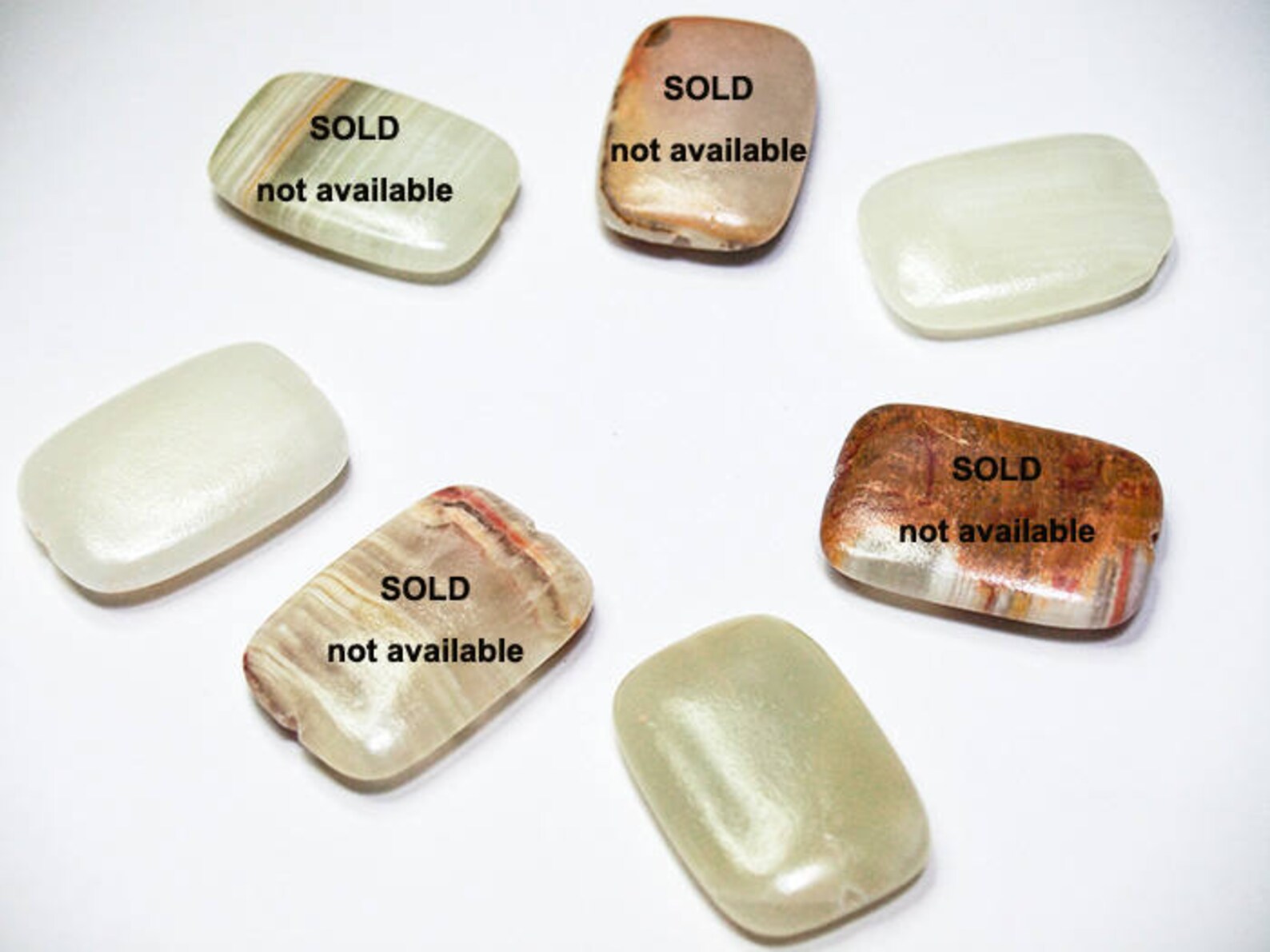 Italian Onyx Pendants- Gemstone Beads- Semiprecious Stone Beads- Focal ...