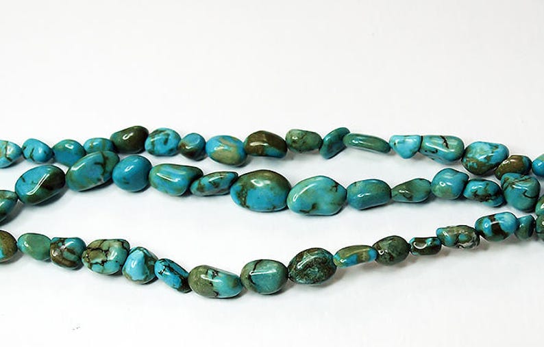 Faux Turquoise Pebbles Gemstone Beads Magnesite Nuggets - Etsy