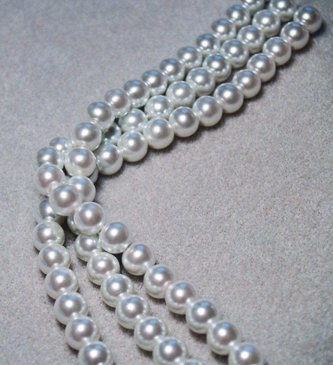Snow White- Designer Glass Pearls - Etsy