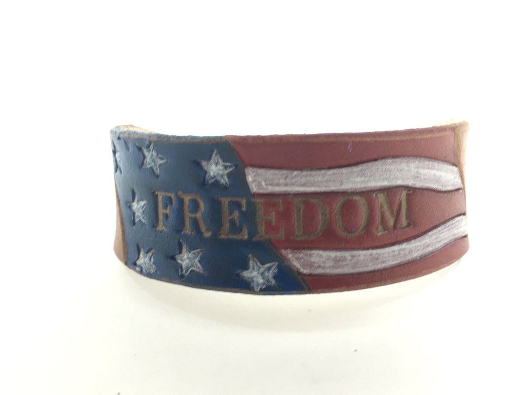 American Flag Cuff Freedom Braclet - Etsy