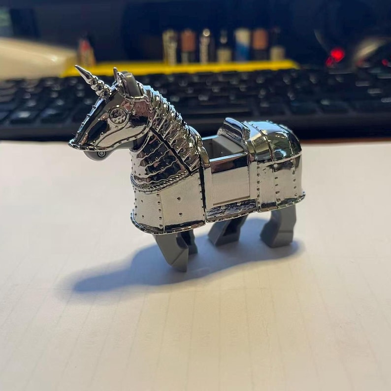 Handmade Solid Metal Horse Armor Barding | Mini Knight Horse Plate ...