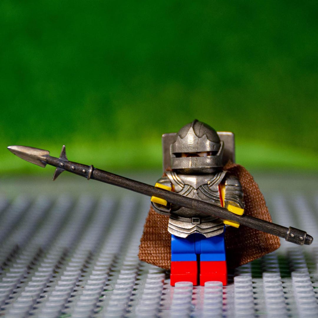 Metal Minifig Spear, Minifigure Weapon That Can Compatible to All ...
