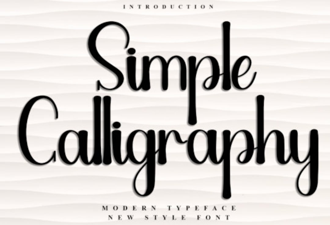 Simple Calligraphy Font, Cute Font, Holiday Font, Display Font ...