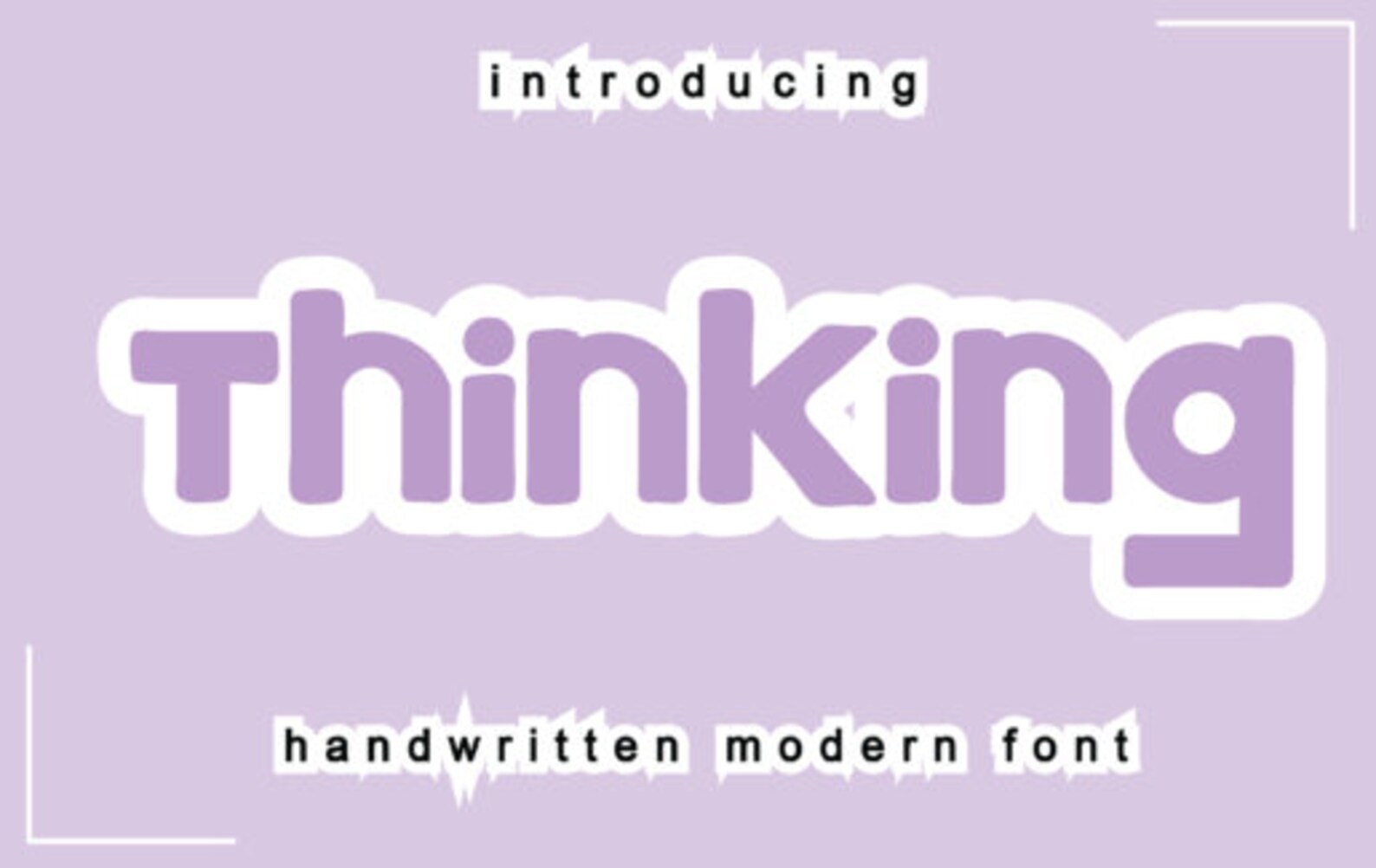 Thinking Font, Display Font, Vintage Cricut Font, Font Bundle for ...