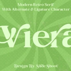 Viera Font, Display Font, Vintage Cricut Font, Font Bundle for Cricut ...
