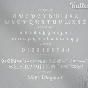 Baltimore Font, Script Font, Beautiful Font, Vintage Font, Retro Font ...