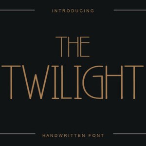 Thetwilight Font, Handwritten Font, Groovy Font, Canva Font ...