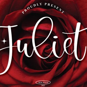 Juliet Font, Display Font, Vintage Cricut Font, Font Bundle for Cricut ...