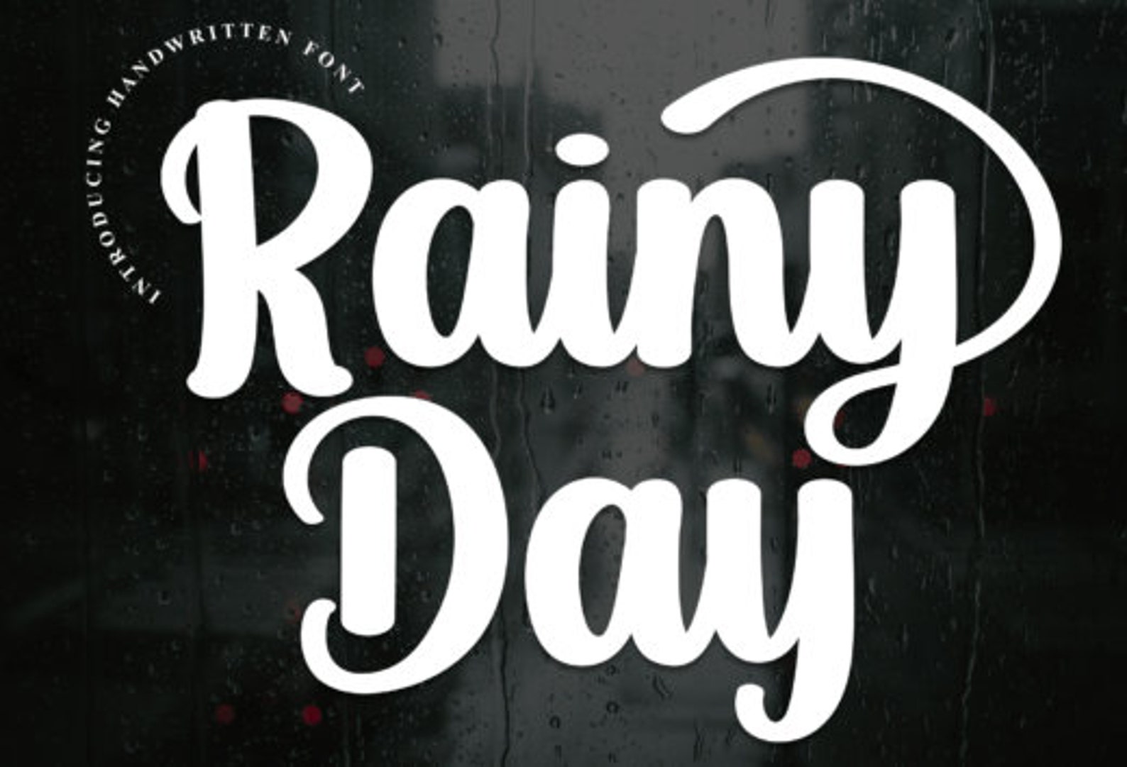 Rainy Day Font, Vintage Font, Cricut Fonts, Casual Font, Modern Font ...