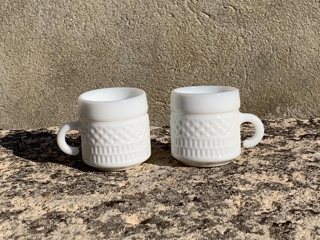 Set of Two Vintage Coffee Mugs 60's - Etsy