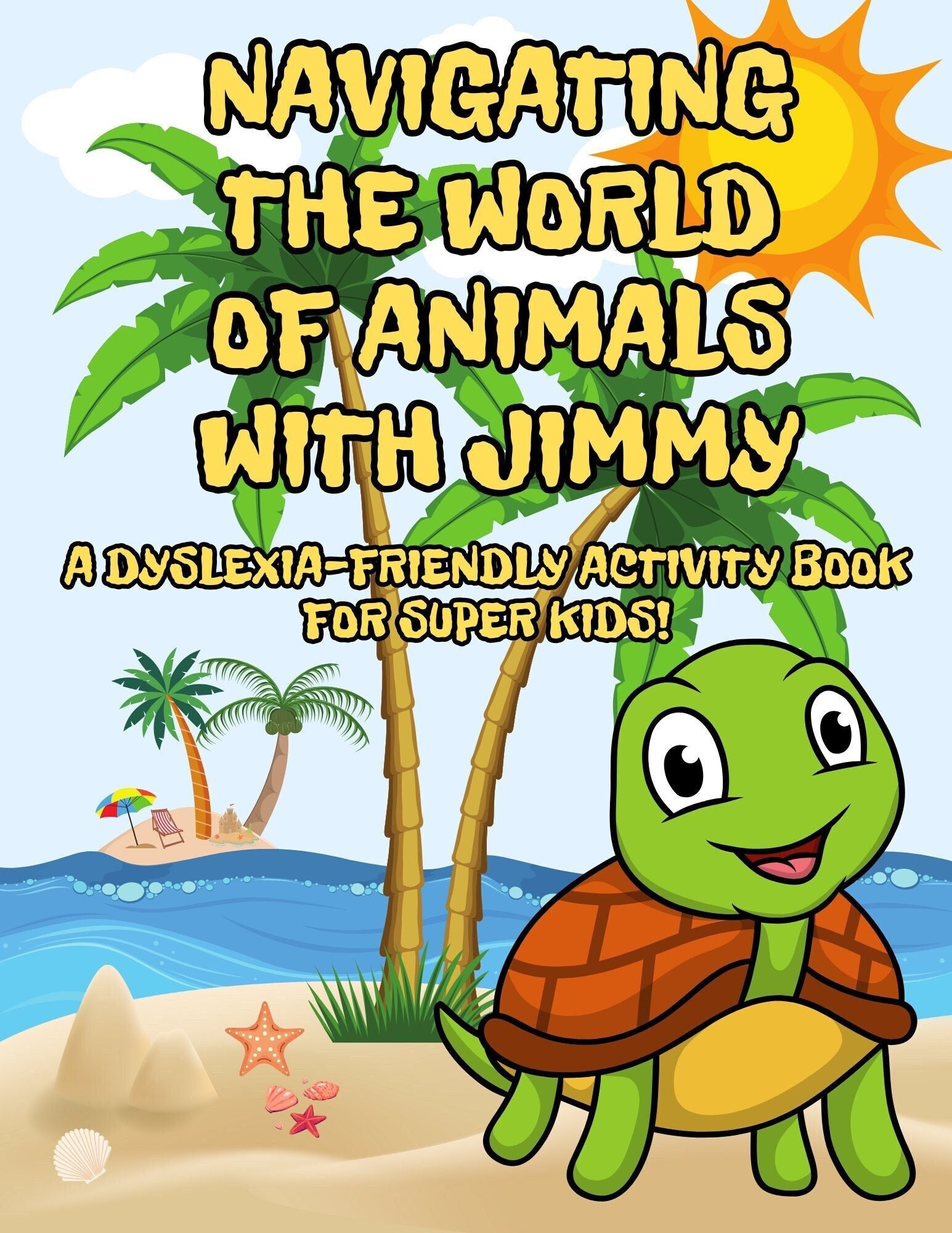 Printable Fun Activity Book for Kids, Animals, Dyslexia-friendly ...