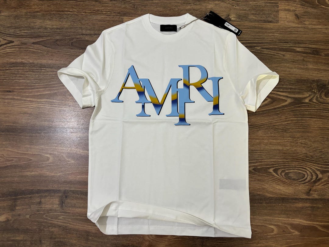 AMIRI Multicolor Monogram T-shirt White - Etsy