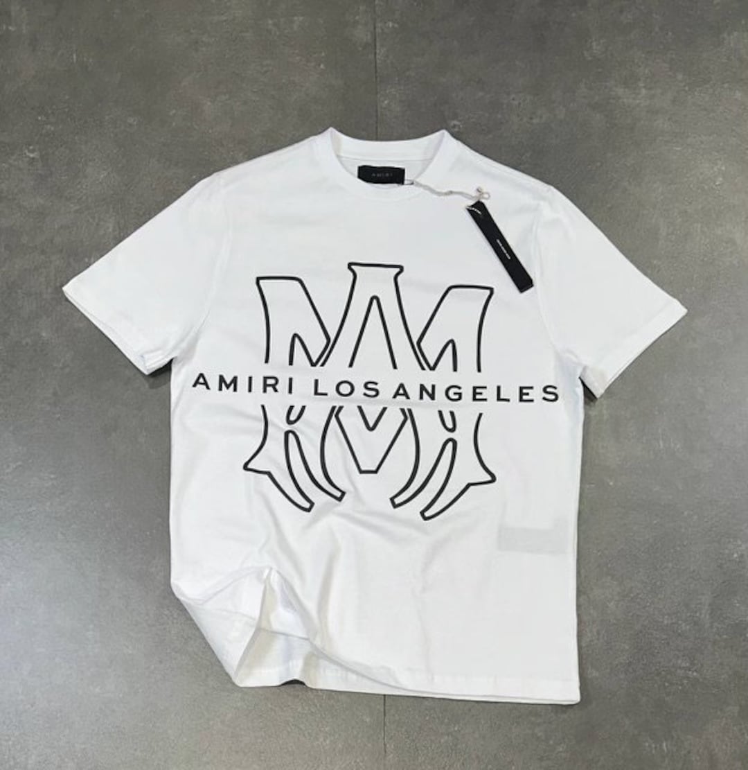 AMIRI Los Angeles Graphic Tee in White Modern Urban Chic - Etsy