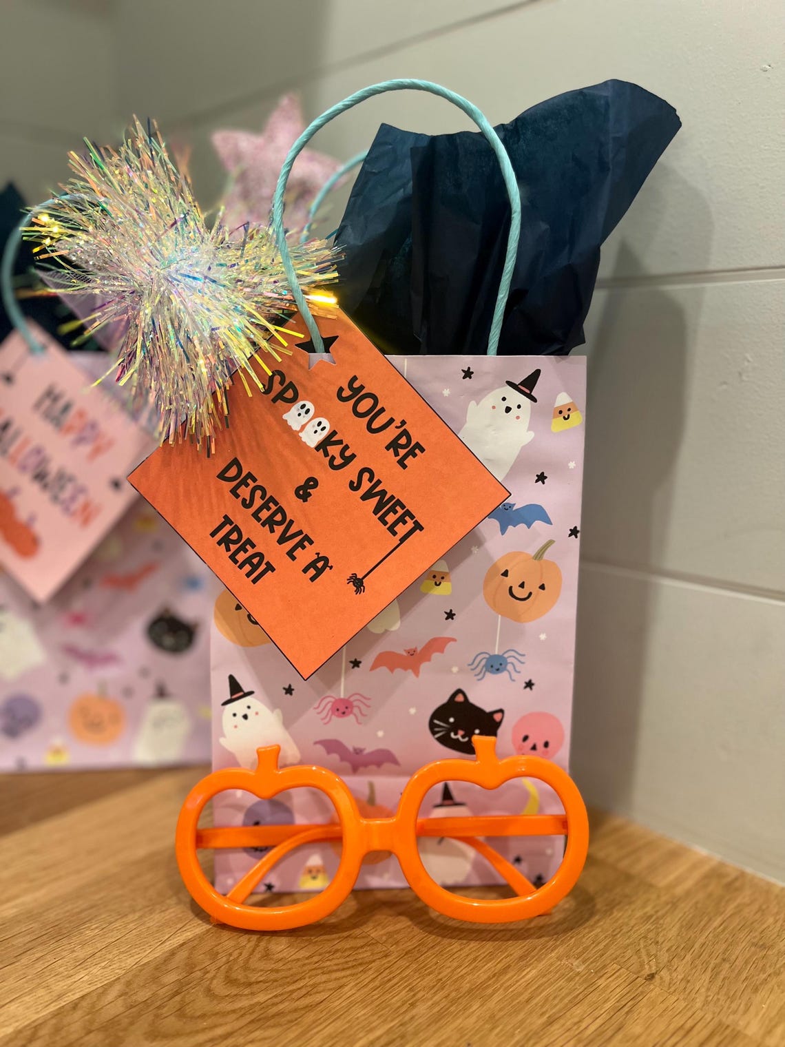 Printable Halloween Gift Tags, Halloween Gift Tags, BOO Bag Tag, Trick ...