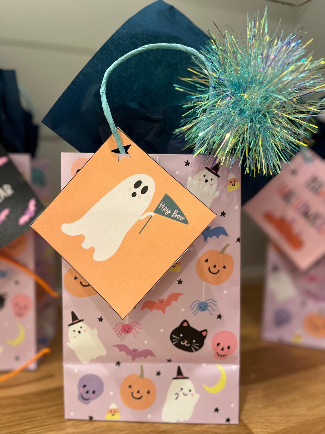 Printable Halloween Gift Tags, Halloween Gift Tags, BOO Bag Tag, Trick ...