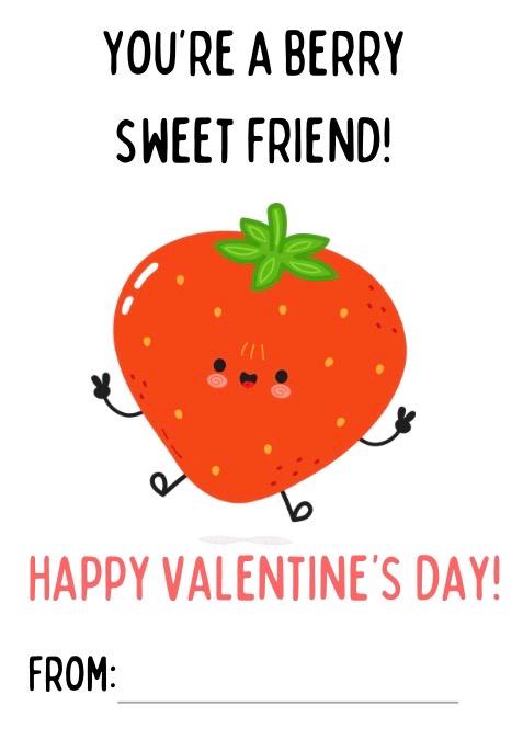 Printable Food Pun Valentine's Day Cards for Kids (digital Download) - Etsy