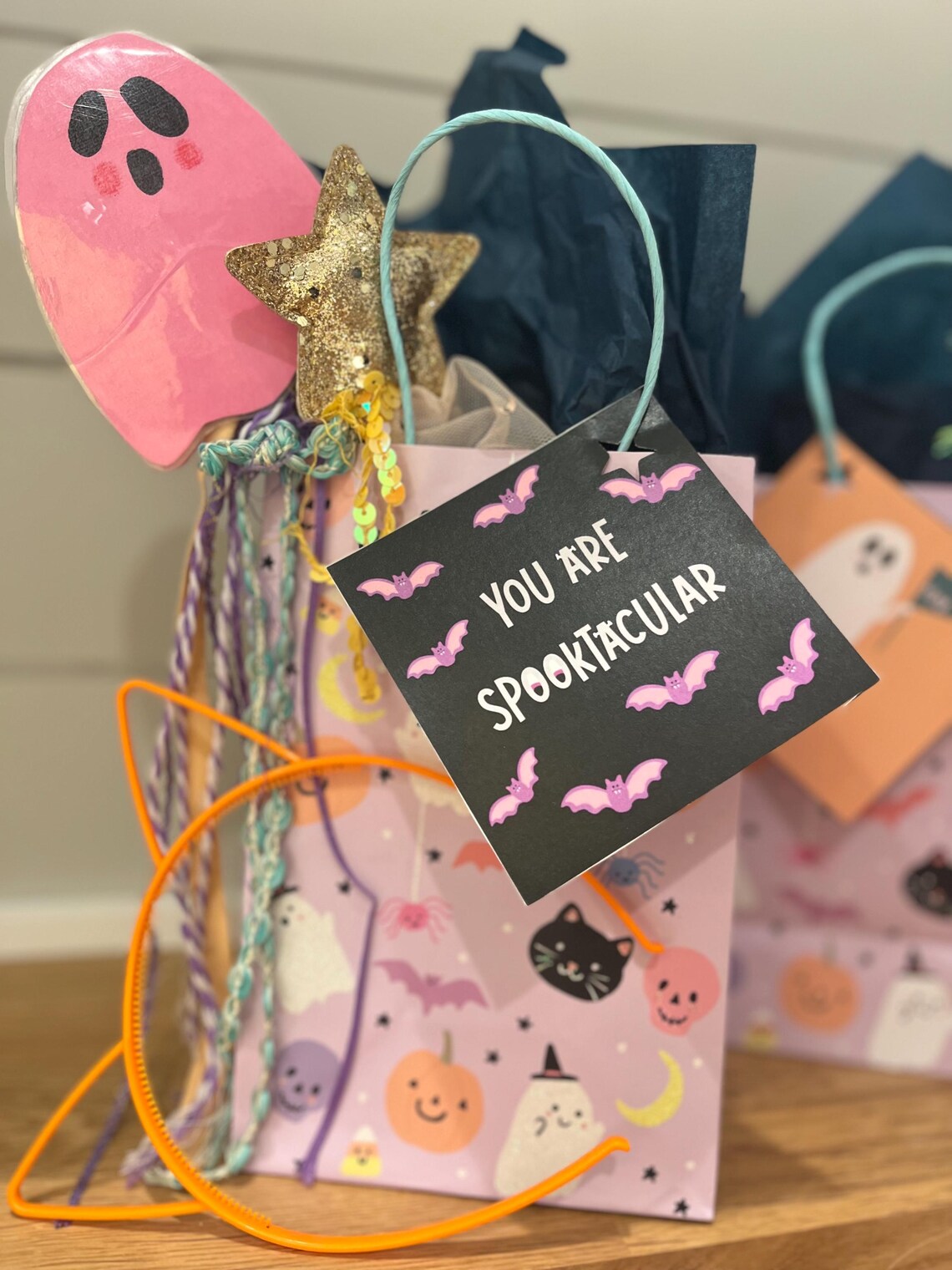 Printable Halloween Gift Tags, Halloween Gift Tags, BOO Bag Tag, Trick ...