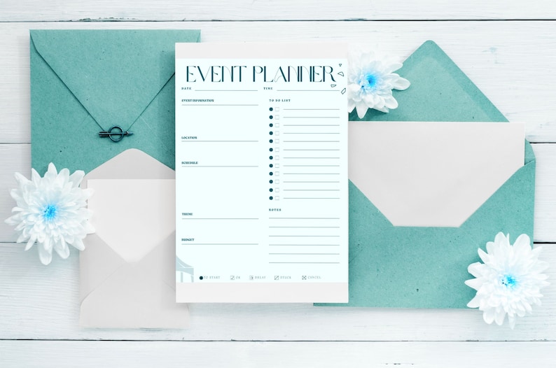 Printable Event Planner - Event Organizer Template - Budget Checklist ...