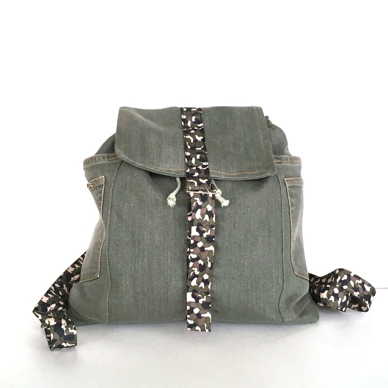 Denim Backpack - Etsy