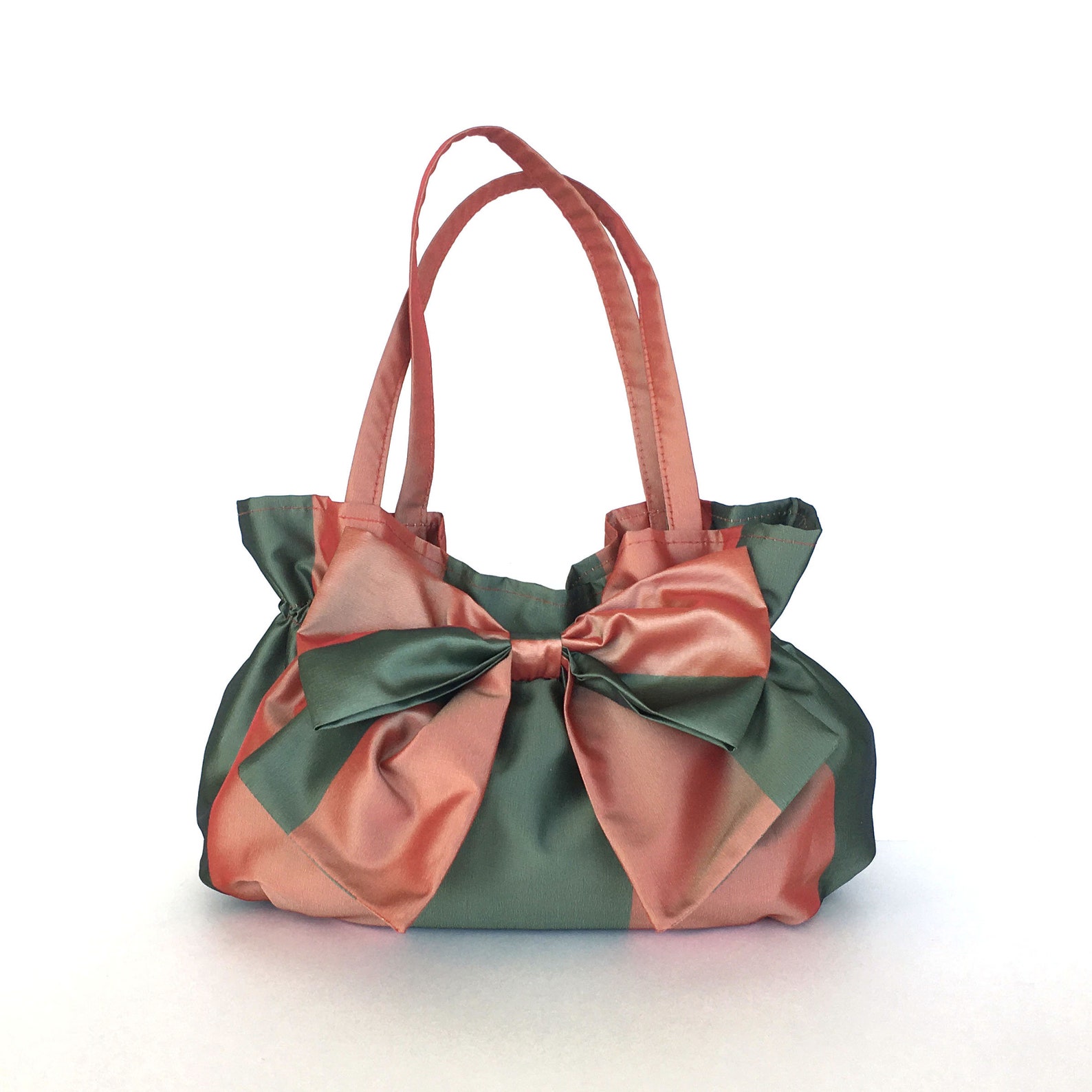 Bow Stripe Bag, Purse With Bow, Vegan Purse,women Handbag, Evening Bag ...