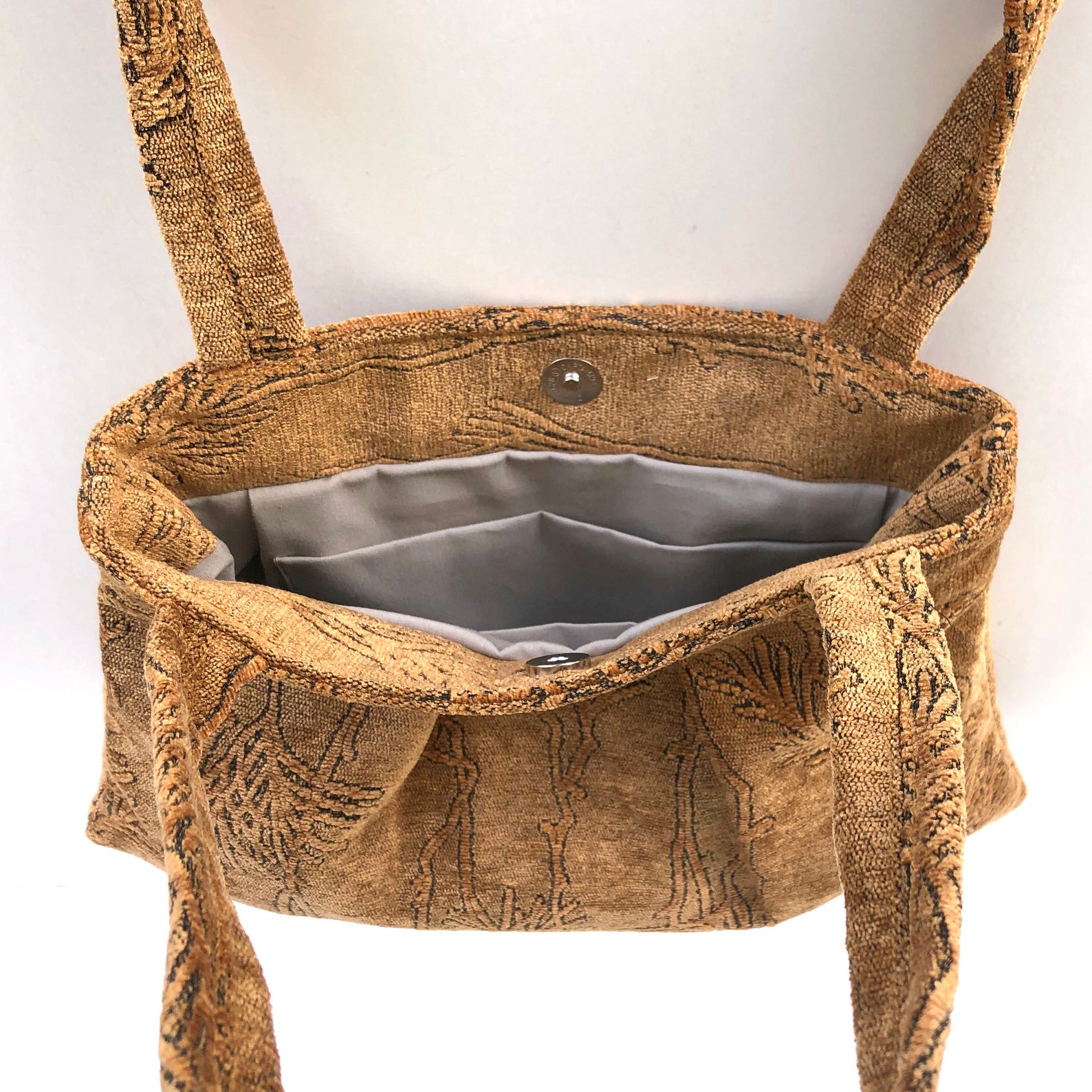 Fabric Purse , Vegan Day and Evening Bag , Women Handmade Handbag , Top ...