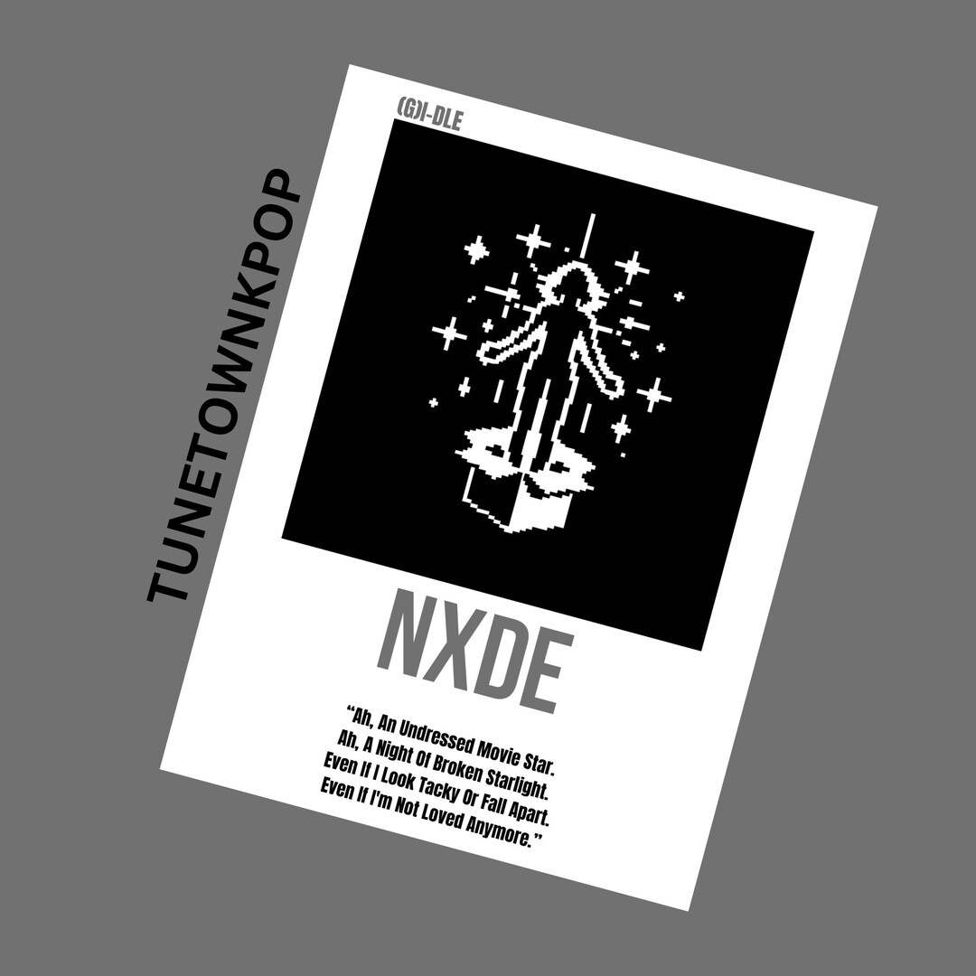 GI-DLE nxde Wall Print Aesthetic Kpop Decor - Etsy