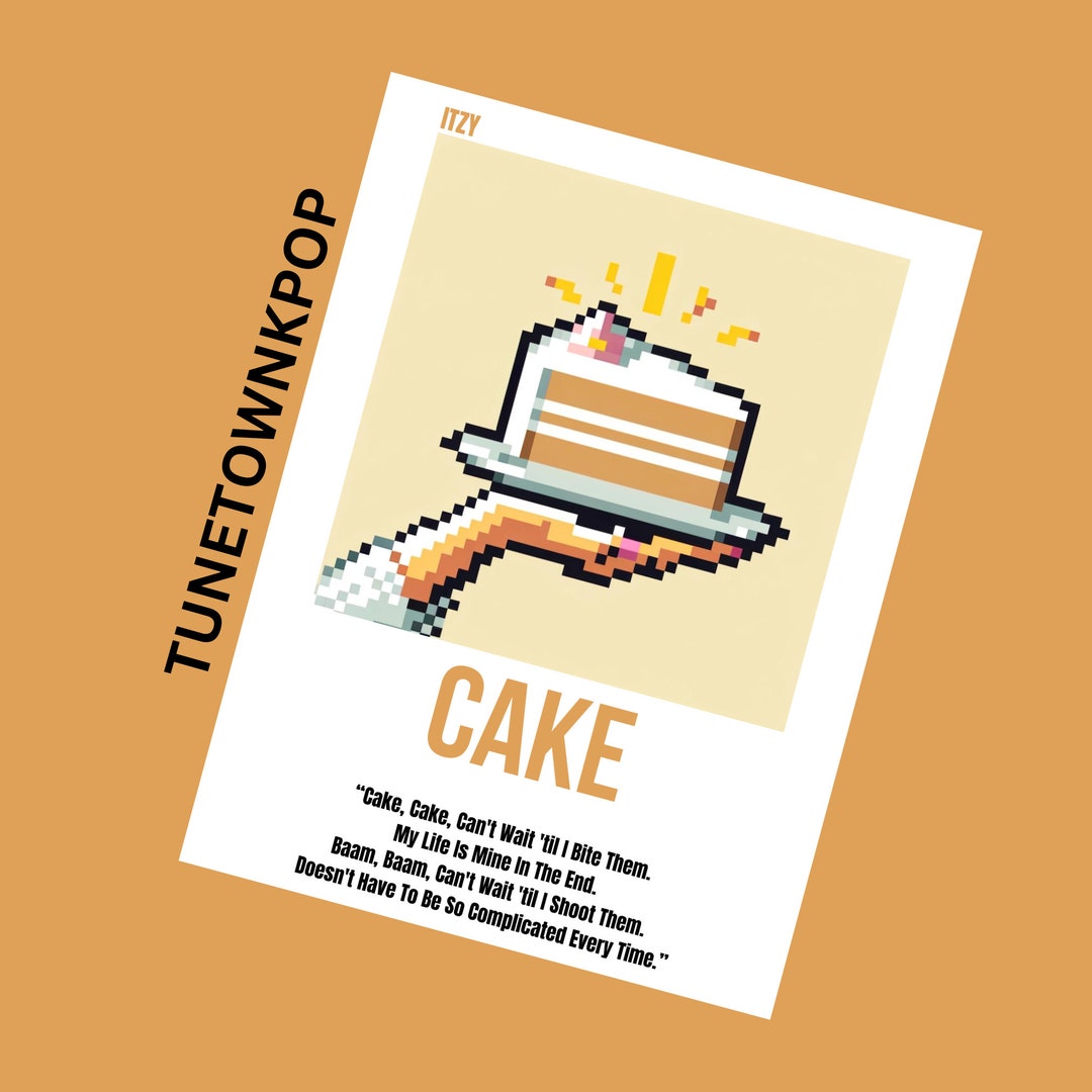 ITZY cake Wall Print Aesthetic Kpop Decor - Etsy