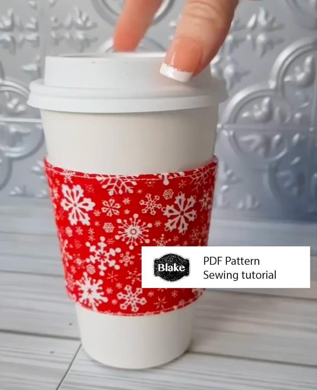 Coffee Sleeve Sewing Tutorial | Sewing Pattern | PDF - Etsy