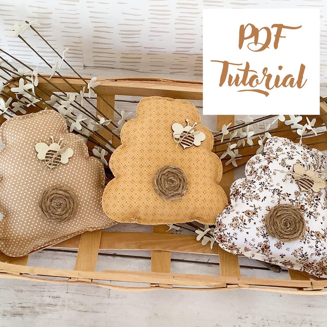 Fabric Beehive Sewing Tutorial: Bowl Filler Pattern (PDF) - Etsy