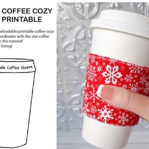 Coffee Sleeve Sewing Tutorial | Sewing Pattern | PDF - Etsy