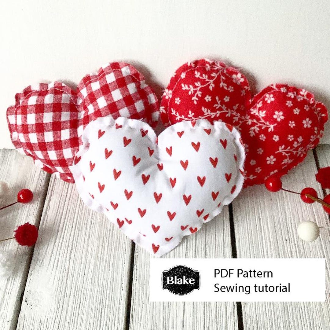 Fabric Heart Sewing Tutorial | Valentines Hearts Tutorial | Sewing ...