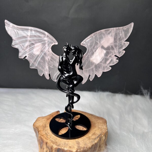 Angel Devil Figurine - Etsy