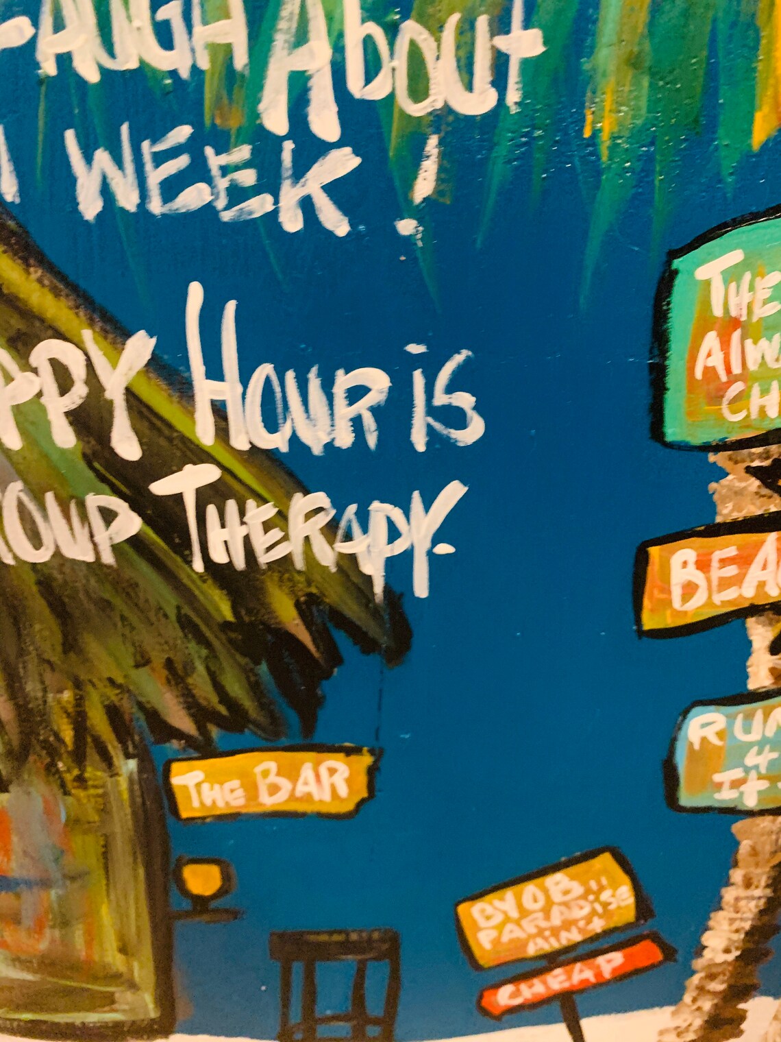 Fun Tiki Bar Sign With Nine Funny Bar Sign and Welcome Sayings - Etsy