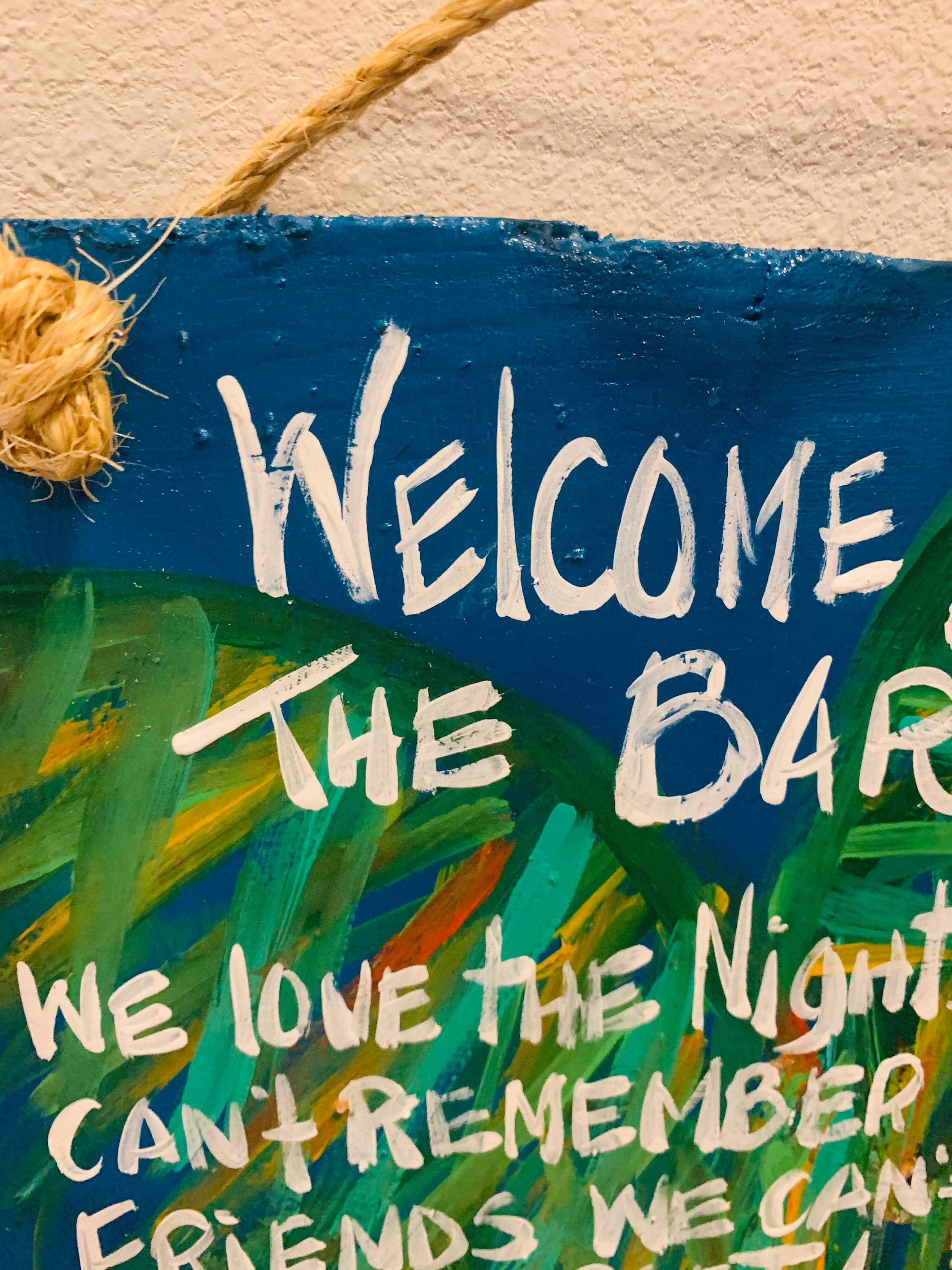 Fun Tiki Bar Sign With Nine Funny Bar Sign and Welcome Sayings - Etsy ...