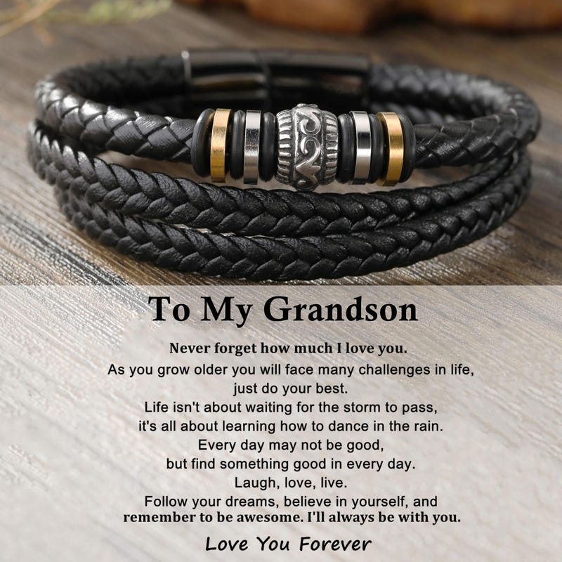 Leather Silver Wrist Band - Etsy