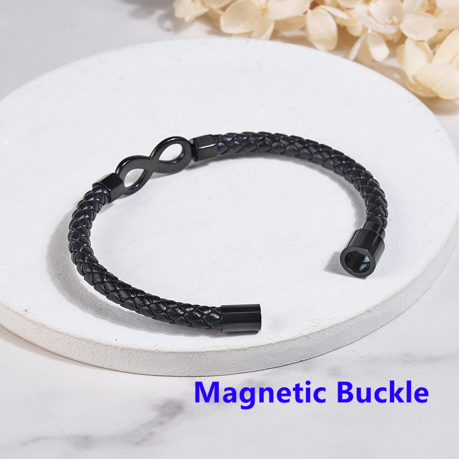 Engraved Leather Infinity Bracelet for Grandson: Love You Forever - Etsy