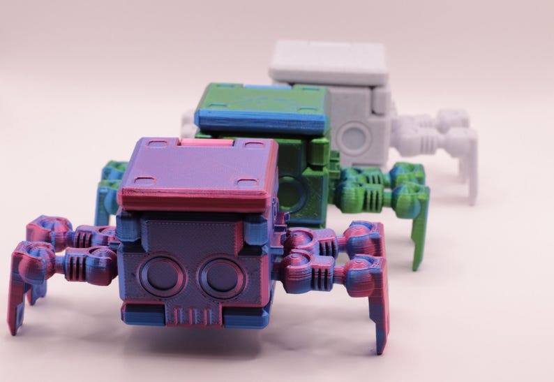 Not so Little Cube Guy Mechanical Gadget Desk Fidget Toy - Etsy
