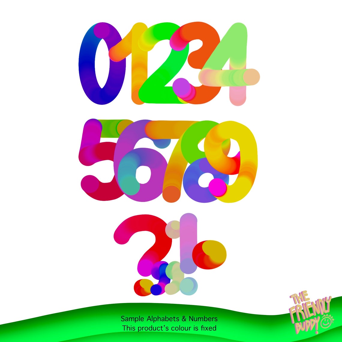 Gradient Hand Drawn Doodle Alphabet PNG, Gradient Letters, Gradient ...