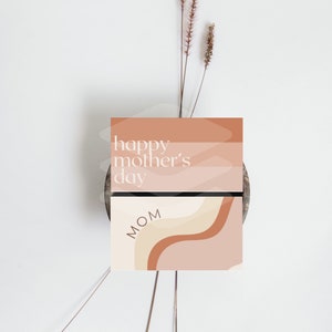 Gradient Boho Love Mom Mother’s Day Card Set of 3 Printable DIY Gift ...