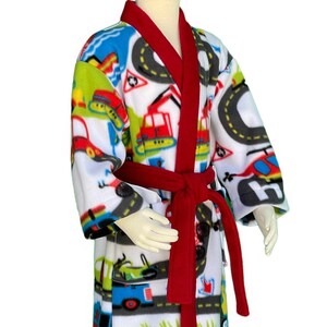 Kids' Robe Vehicle Themed Blizzard Fleece Robe Two Patch Pockets Size ...
