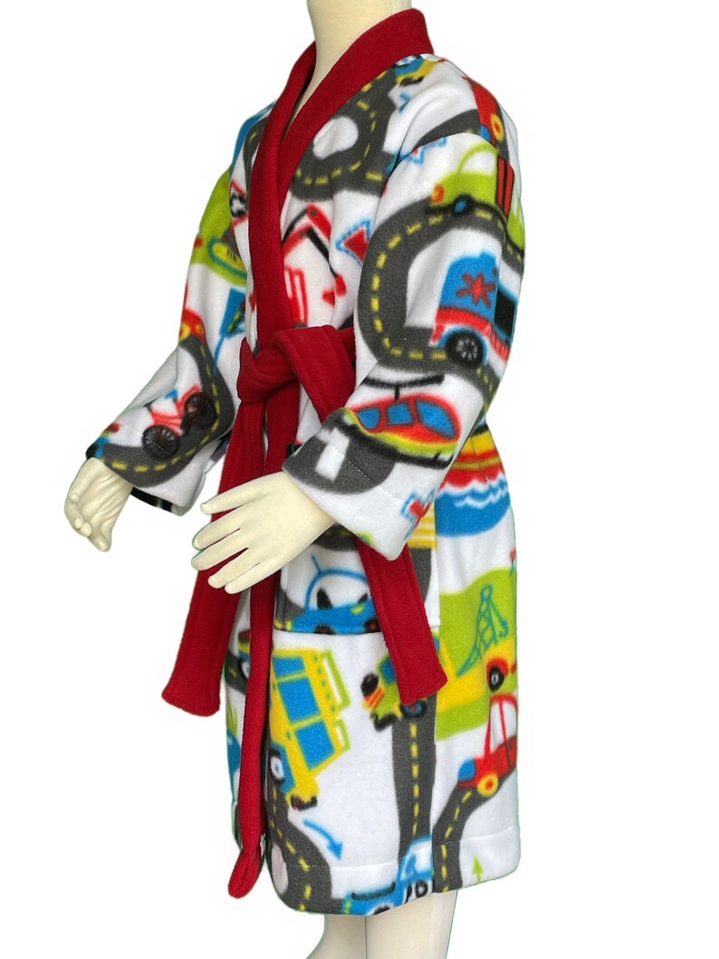 Kids' Robe Vehicle Themed Blizzard Fleece Robe Two Patch Pockets Size ...